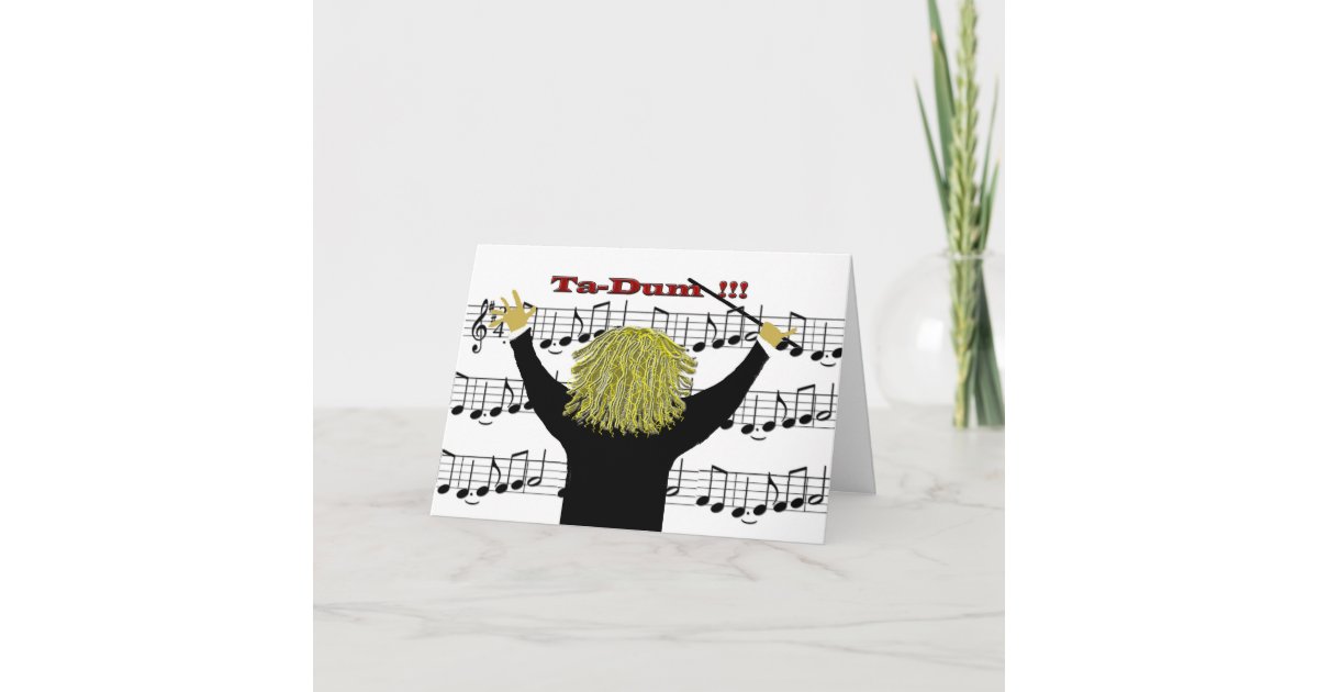 Orchestra Conductor Congratulations Card | Zazzle