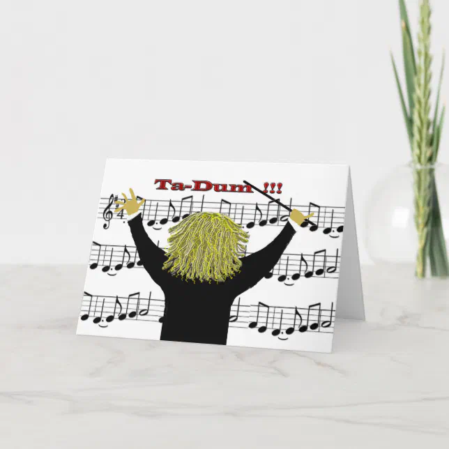 Orchestra Conductor Congratulations Card | Zazzle