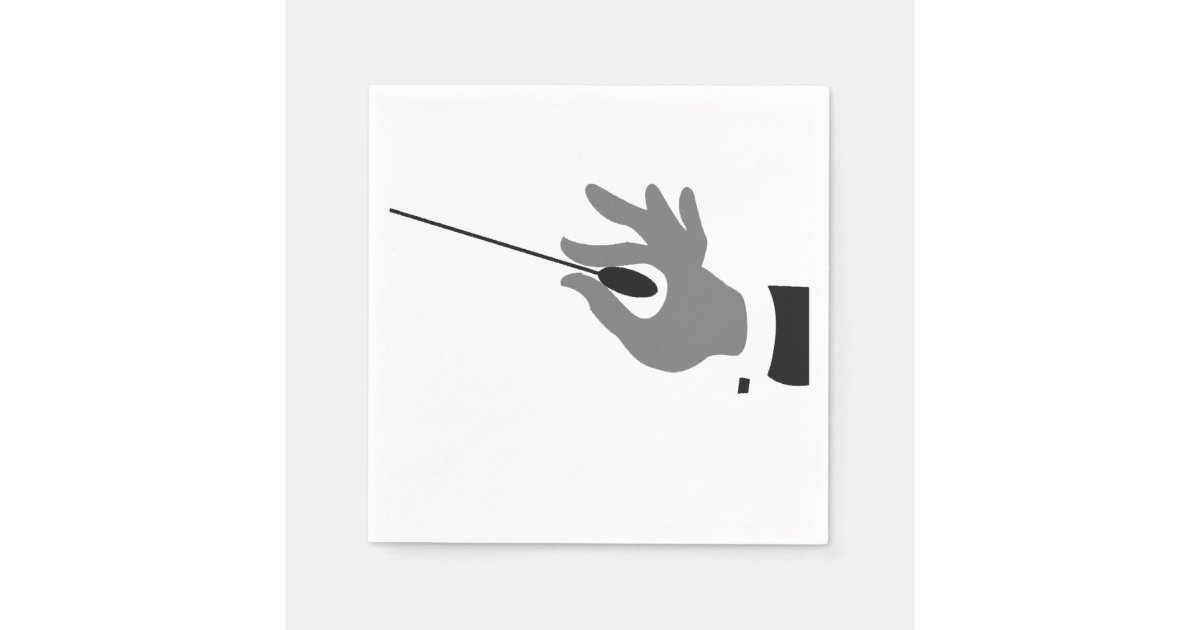 Orchestra Conductor Paper Napkins | Zazzle