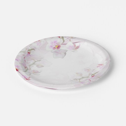 Orchid paper plates | Zazzle