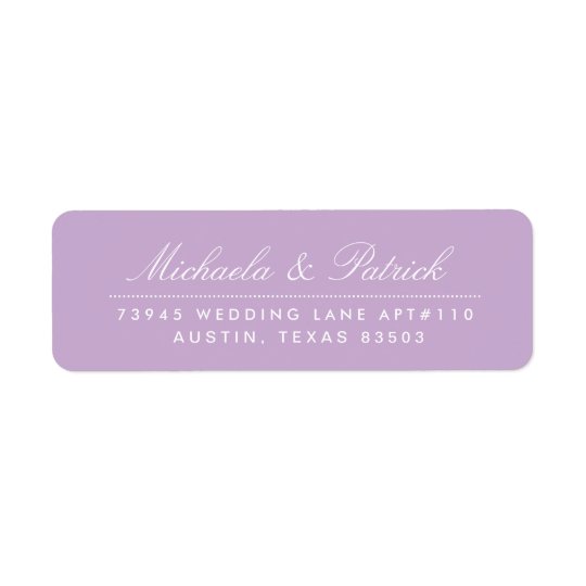 Orchid Purple Address Labels | Zazzle.com