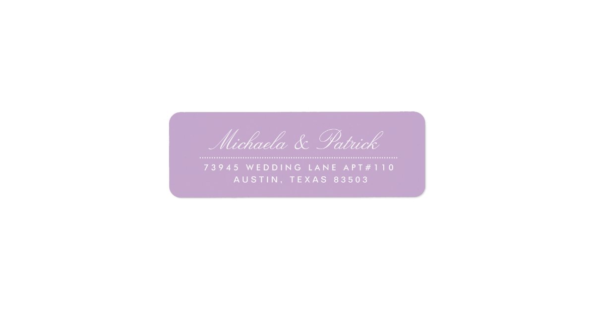 Orchid Purple Address Labels | Zazzle