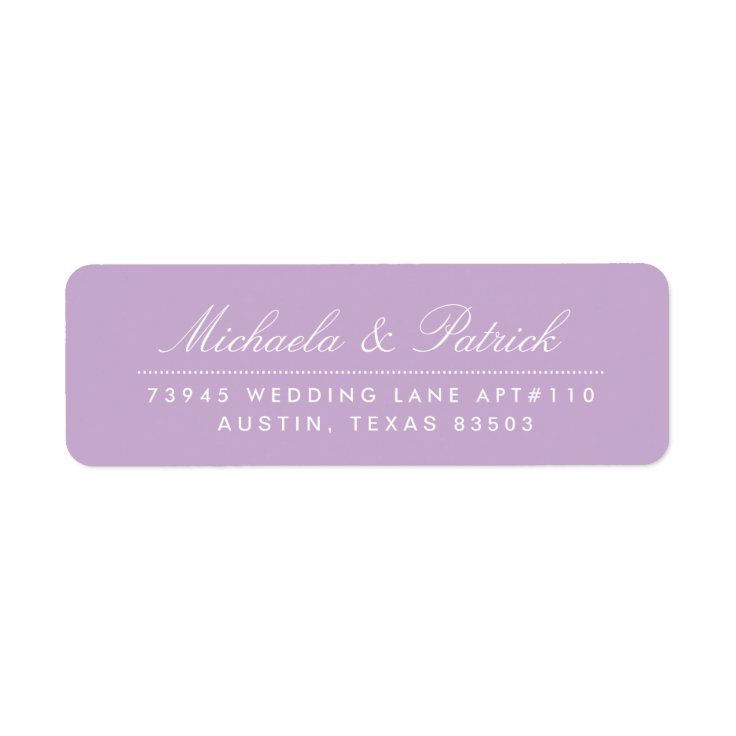 Orchid Purple Address Labels | Zazzle