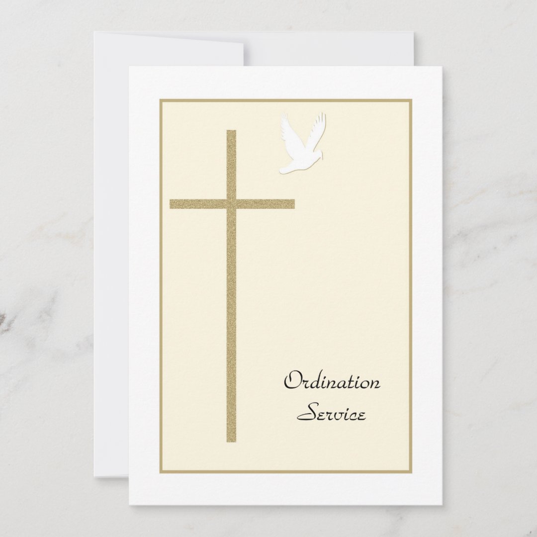 Ordainee to be Church Ordination Invitation | Zazzle