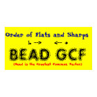 Order of Flats and Sharps Poster | Zazzle