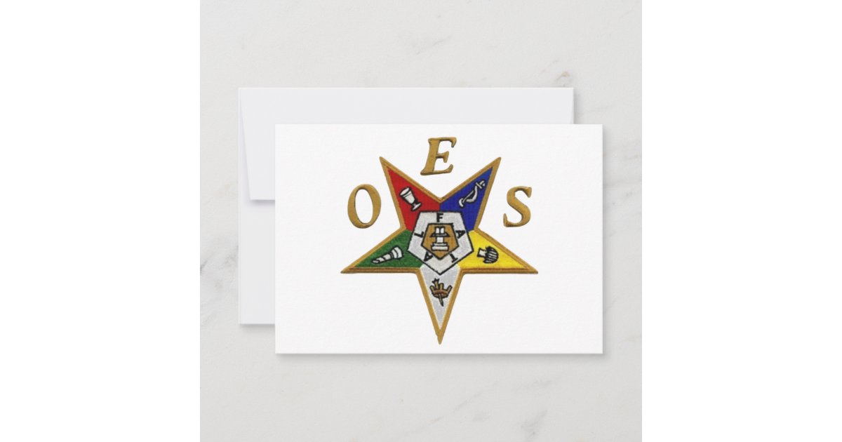 Order of the Eastern Star Announcement | Zazzle