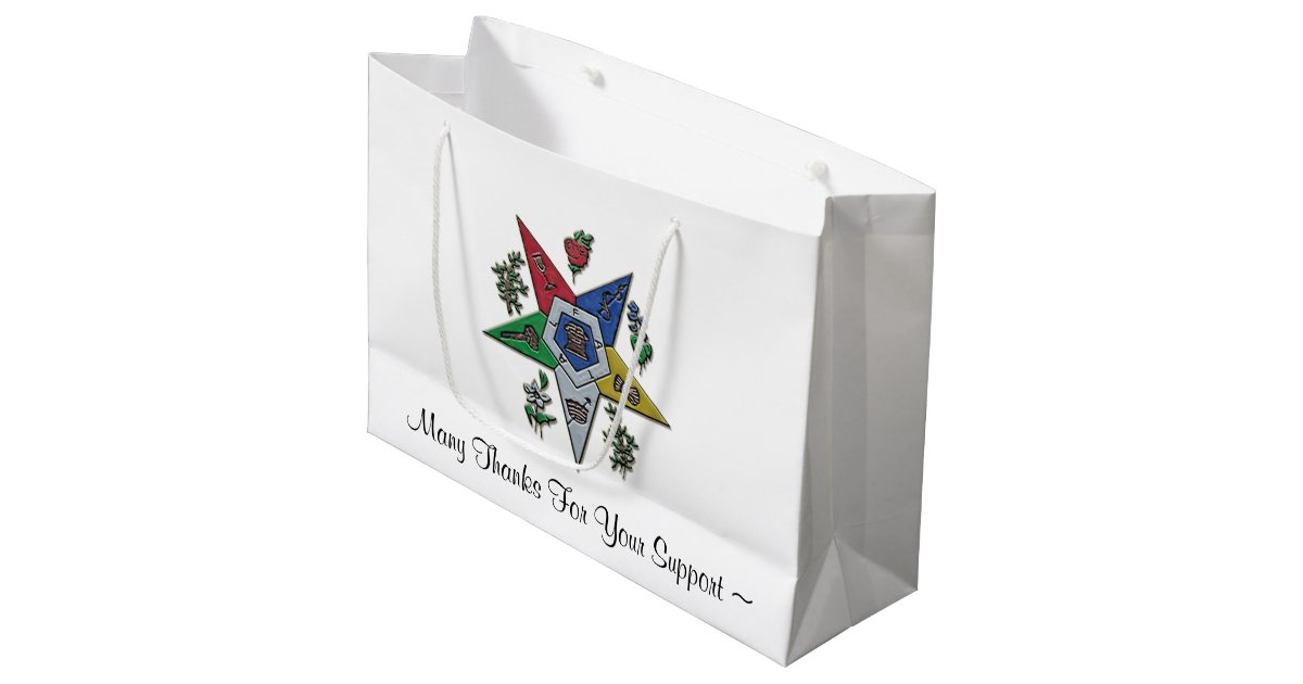 Order Of The Eastern Star Large Gift Bag | Zazzle