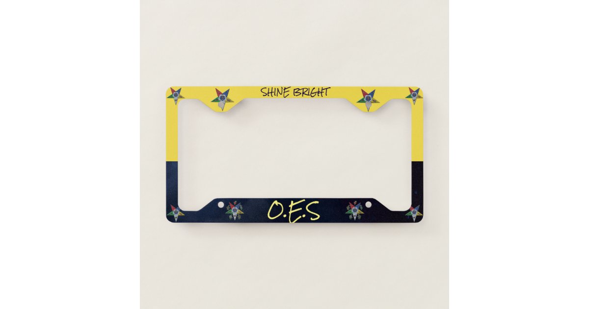 Order Of The Eastern Star License Plate Frame | Zazzle