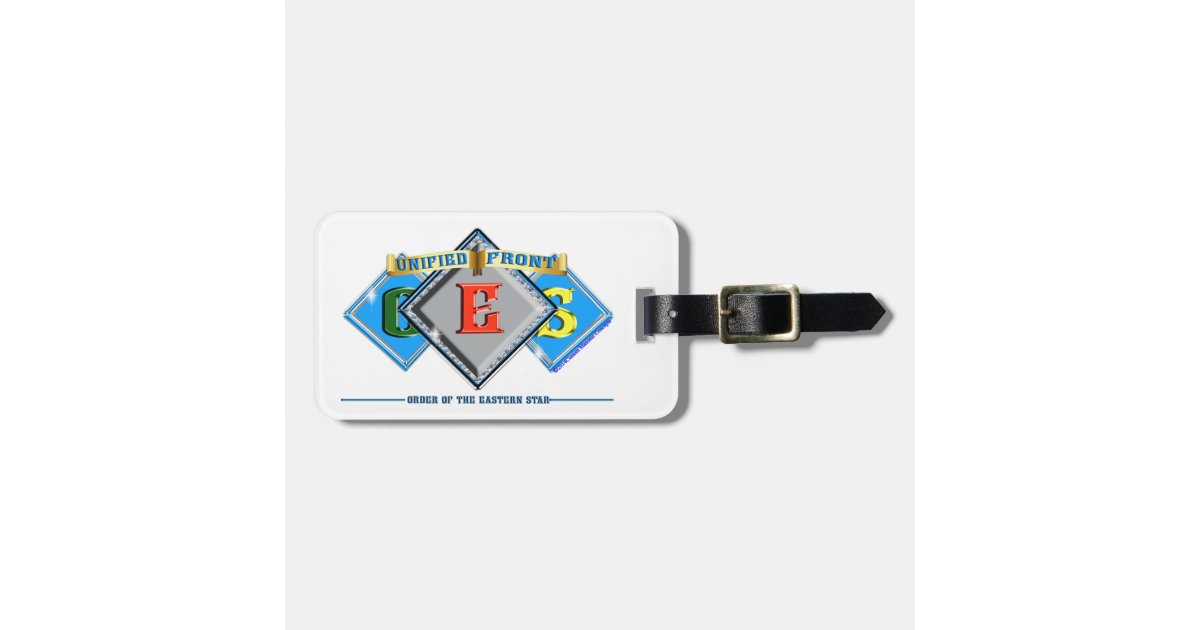 Order of the Eastern Star OES Luggage Tag | Zazzle