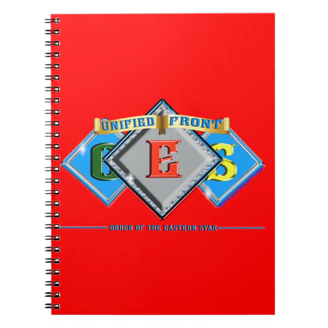 Order of the Eastern Star OES Notebook | Zazzle