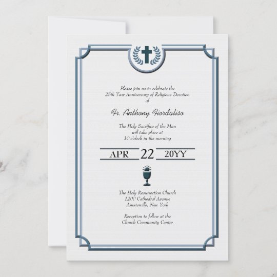 Ordination Anniversary Invitation | Zazzle.com