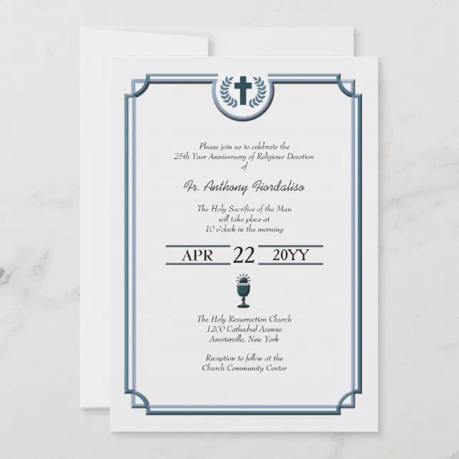 Ordination Anniversary Invitation | Zazzle