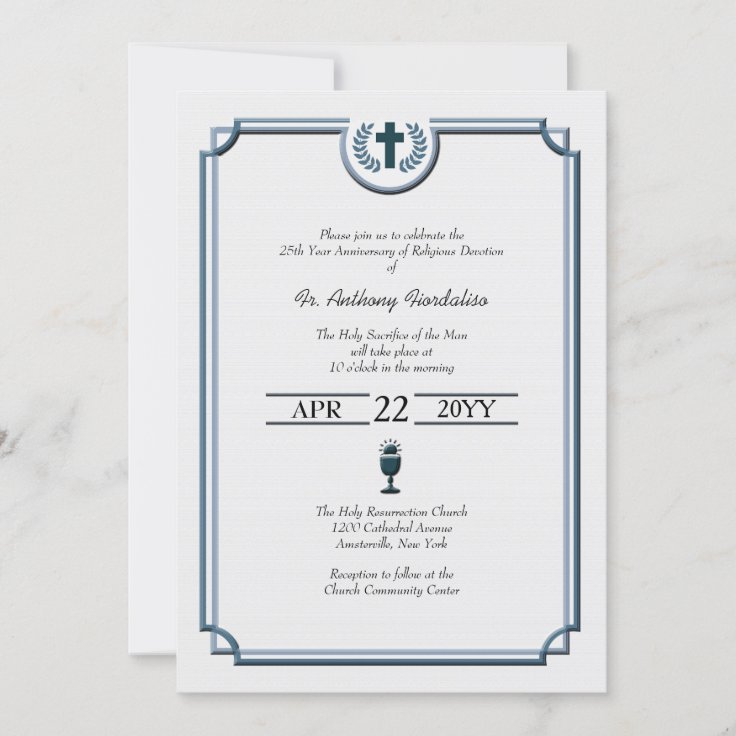Ordination Anniversary Invitation | Zazzle