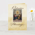 Ordination Congratulations Angels at Altar Card | Zazzle