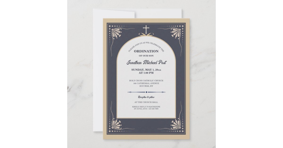 Ordination of Priest Invitation | Zazzle