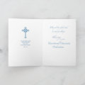 Ordination to Transitional Diaconate Cross, Blue Card | Zazzle