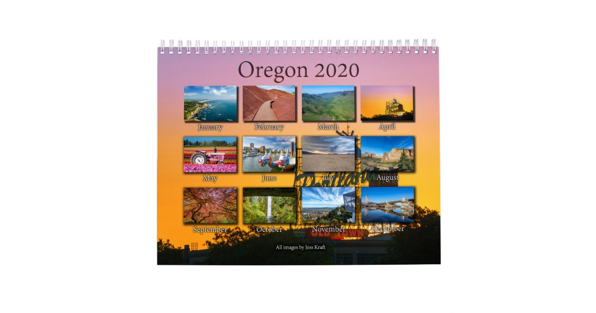 Oregon Calendar 2020 | Zazzle