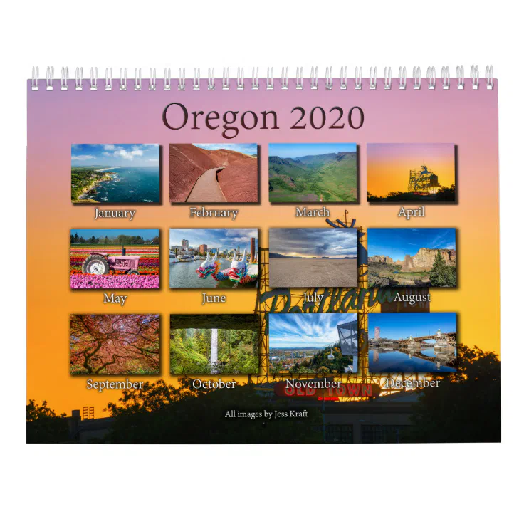Oregon Calendar 2020 | Zazzle