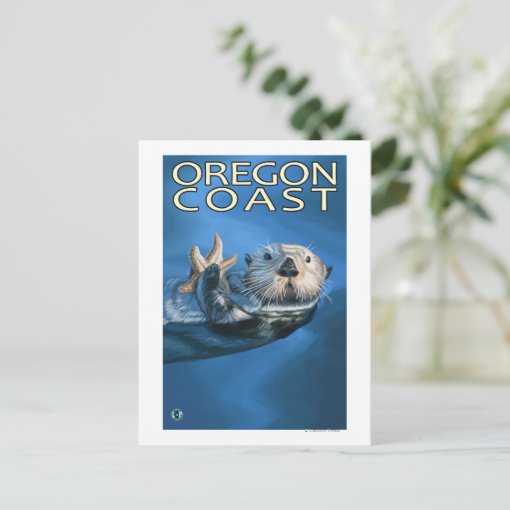 Oregon Coast Sea Otter Postcard | Zazzle