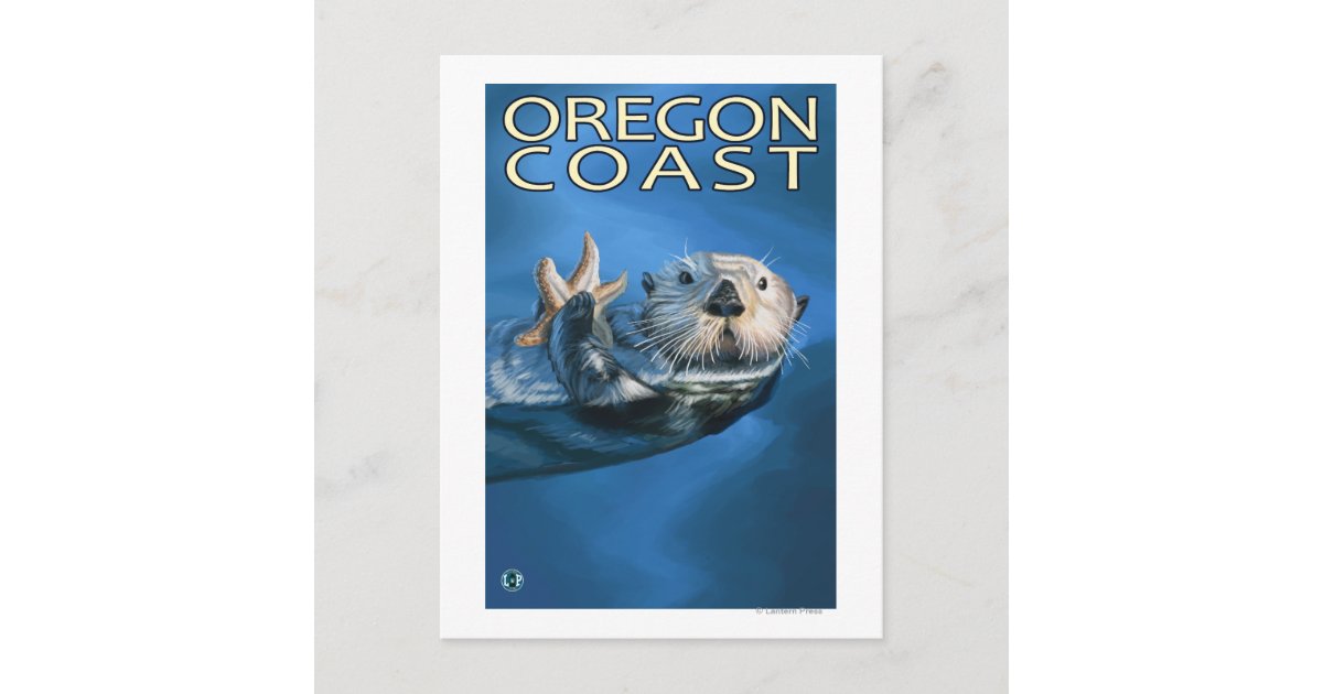 Oregon Coast Sea Otter Postcard | Zazzle