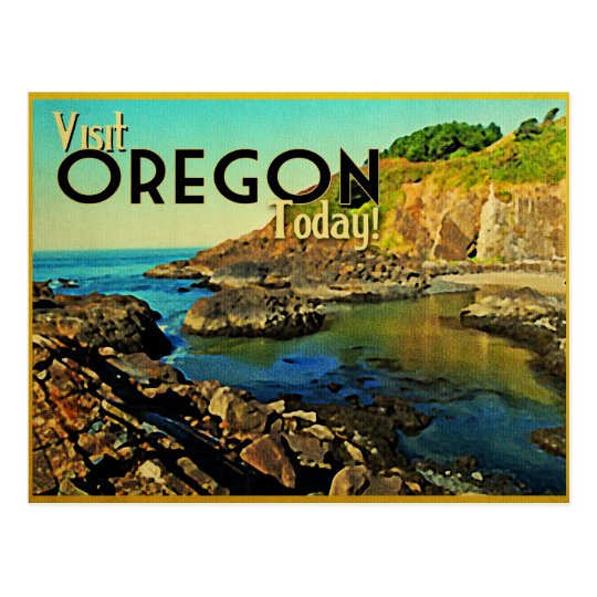 Oregon Coast Vintage Postcard | Zazzle.com