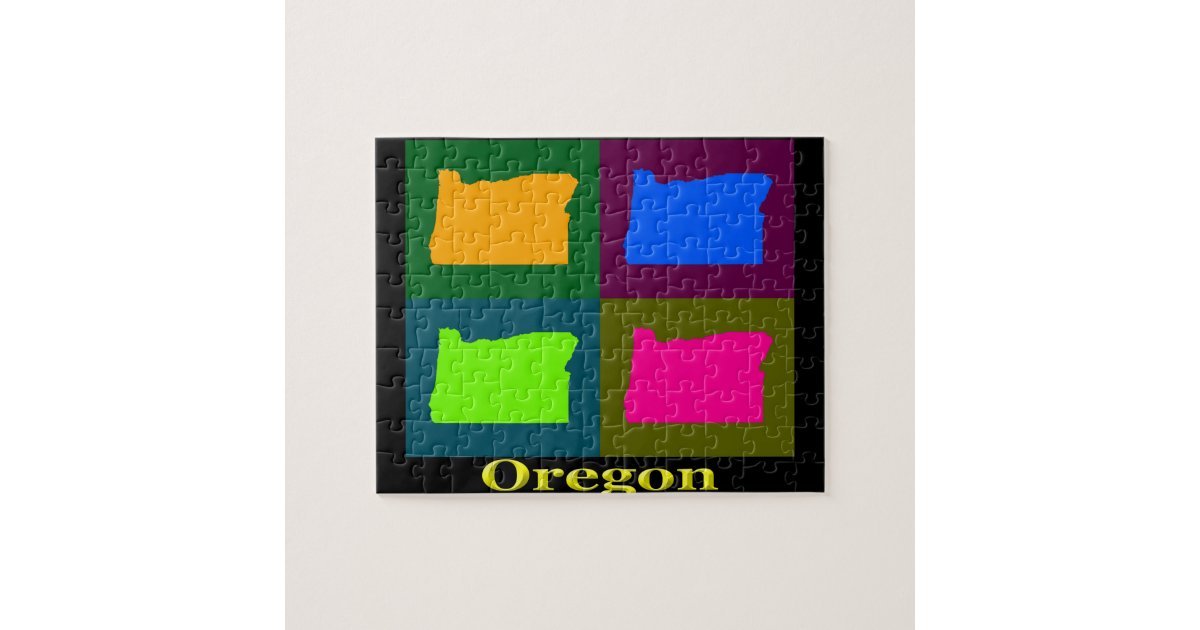 Oregon Map Jigsaw Puzzle | Zazzle