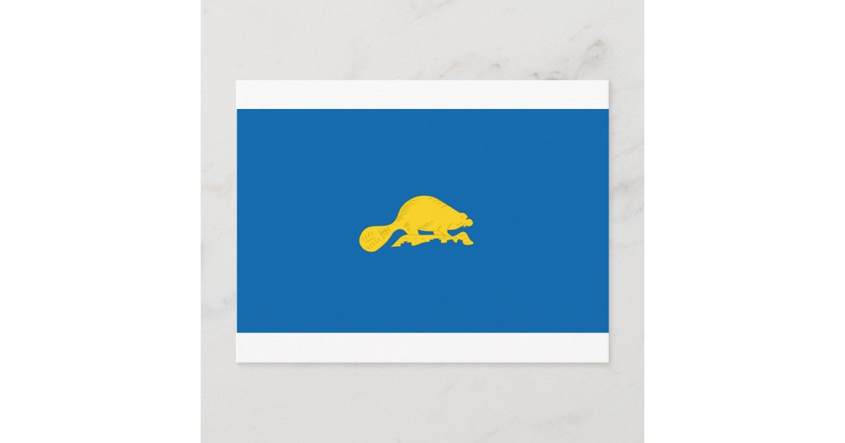 Oregon Official State Flag Reverse Postcard | Zazzle