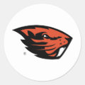 Oregon State Beavers | Beaver Head Classic Round Sticker | Zazzle