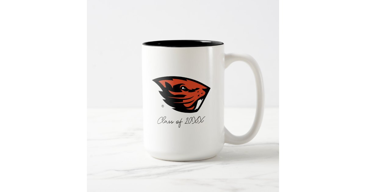 Oregon State Beavers | Beaver Head Two-Tone Coffee Mug | Zazzle