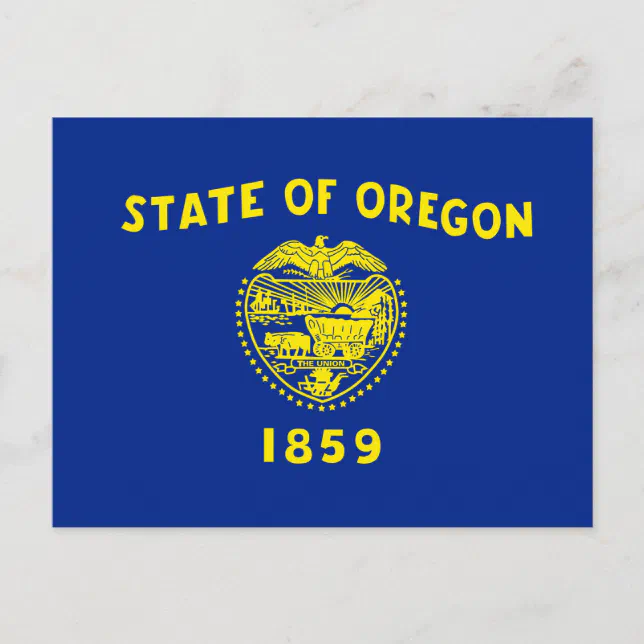 Oregon State Flag Design Postcard | Zazzle