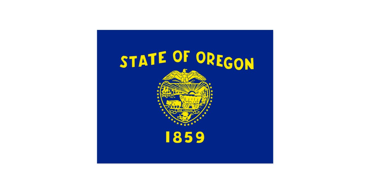 Oregon State Flag Design Postcard | Zazzle.com