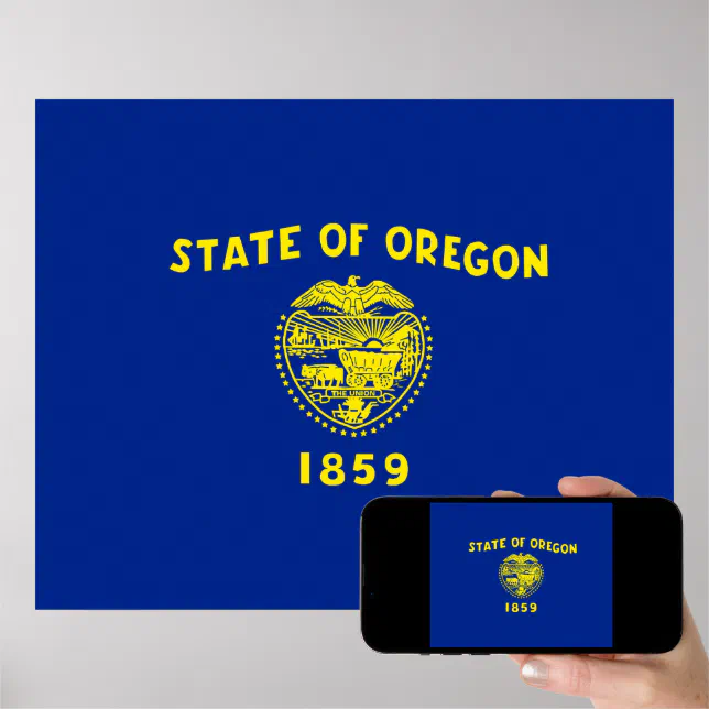 Oregon State Flag Design Poster | Zazzle