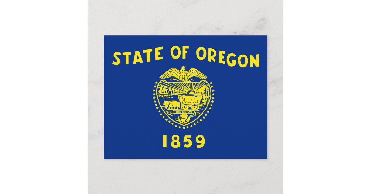 Oregon State Flag Postcard | Zazzle