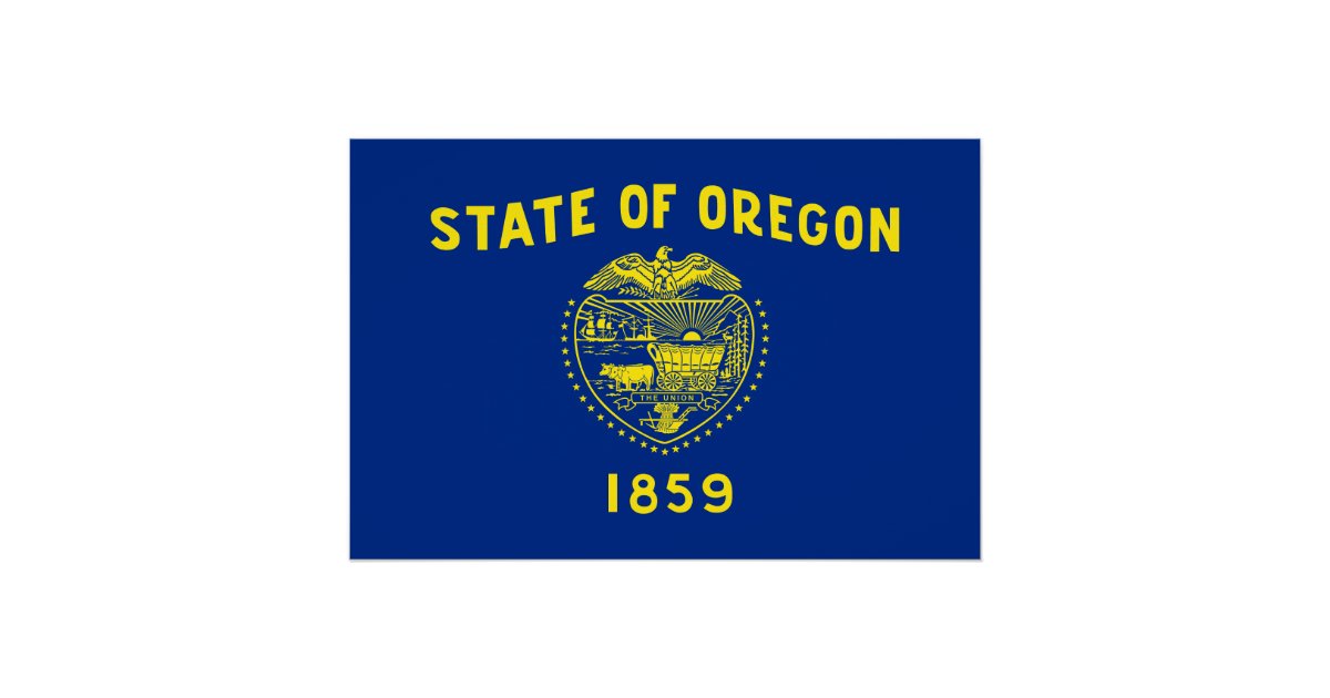 Oregon State Flag Poster | Zazzle