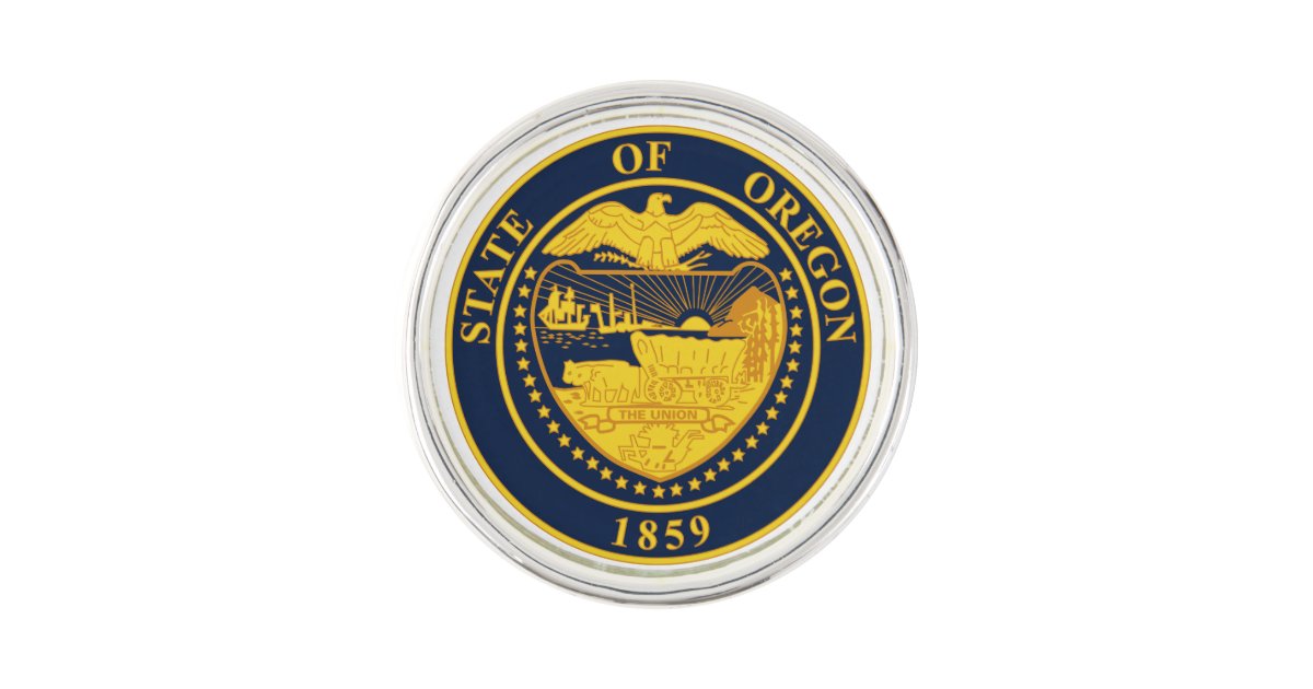 Oregon State Seal - Pin | Zazzle