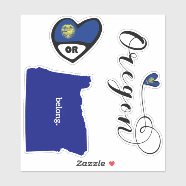 Oregon State, Sheet of Die Cut Stickers | Zazzle