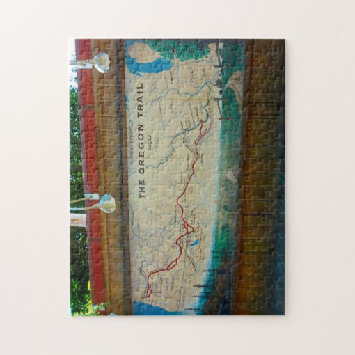 Oregon Trail Map. Jigsaw Puzzle | Zazzle