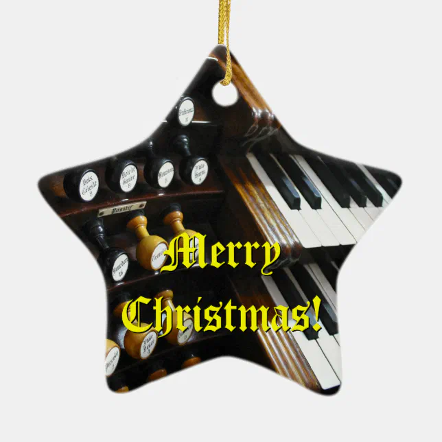 Organ Christmas ornament | Zazzle