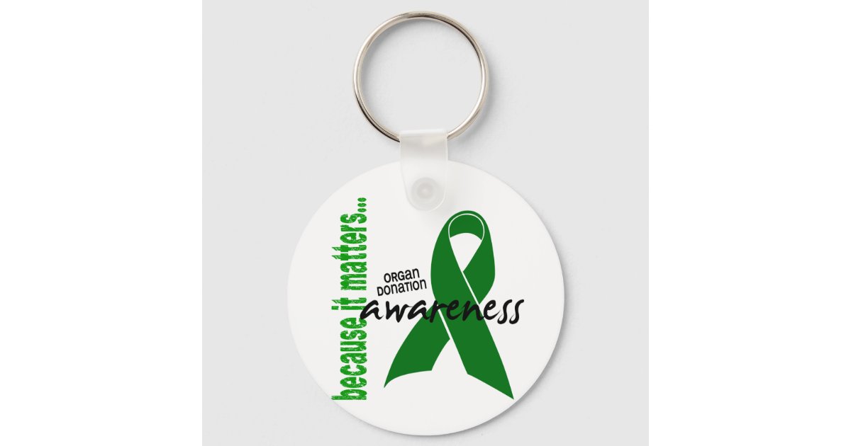 Organ Donation Awareness Keychain | Zazzle