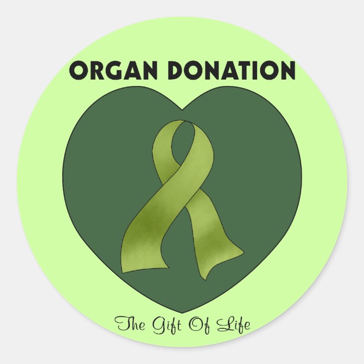 Organ Donation: The Gift Of Life Classic Round Sticker | Zazzle