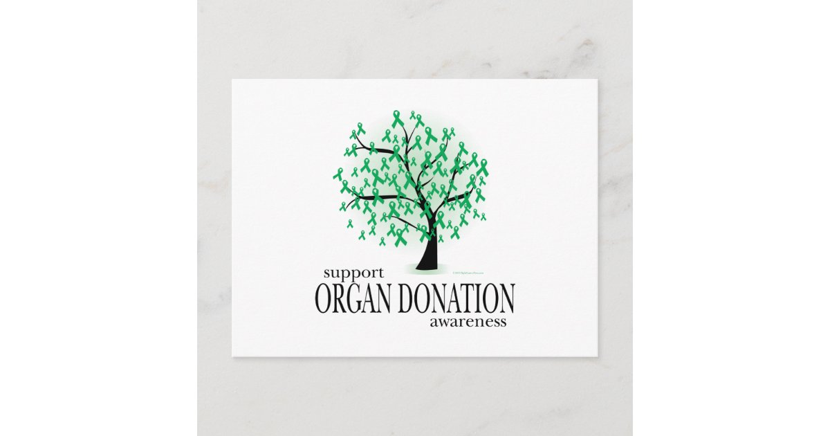 Organ Donation Tree Postcard | Zazzle