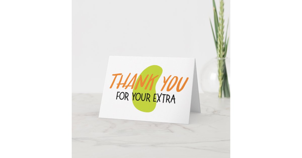 Organ Kidney | Thank You For Your Extra Card | Zazzle