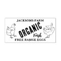 Organic Chicken Eggs Business Rubber Stamp | Zazzle