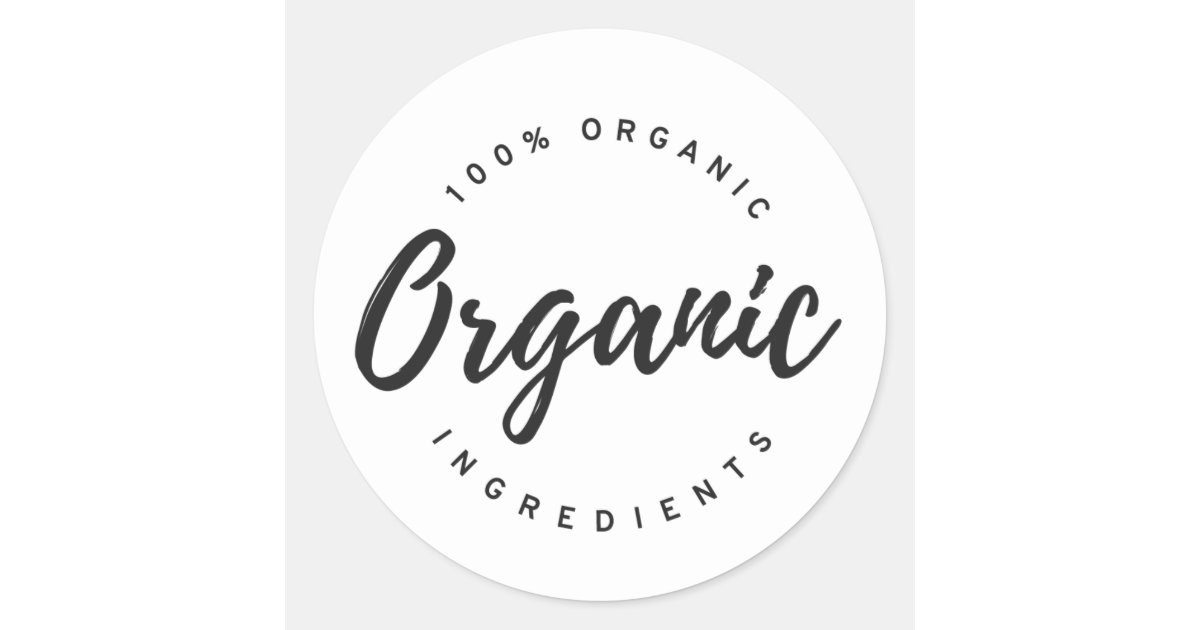 Organic Classic Round Sticker | Zazzle