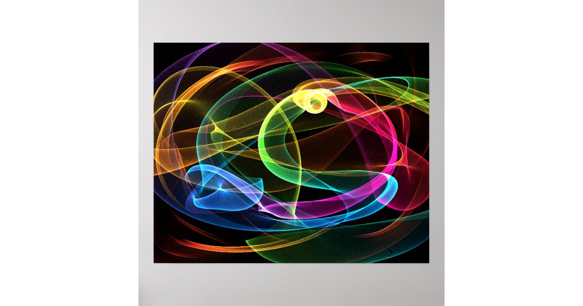 Organic Rainbow Poster | Zazzle
