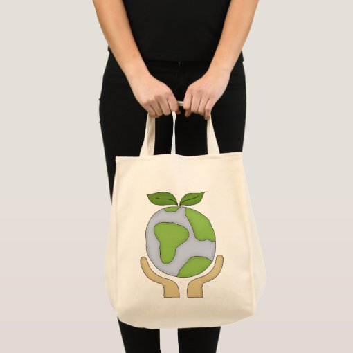 Organic Shopping Tote-Go Green Environment Tote Bag | Zazzle