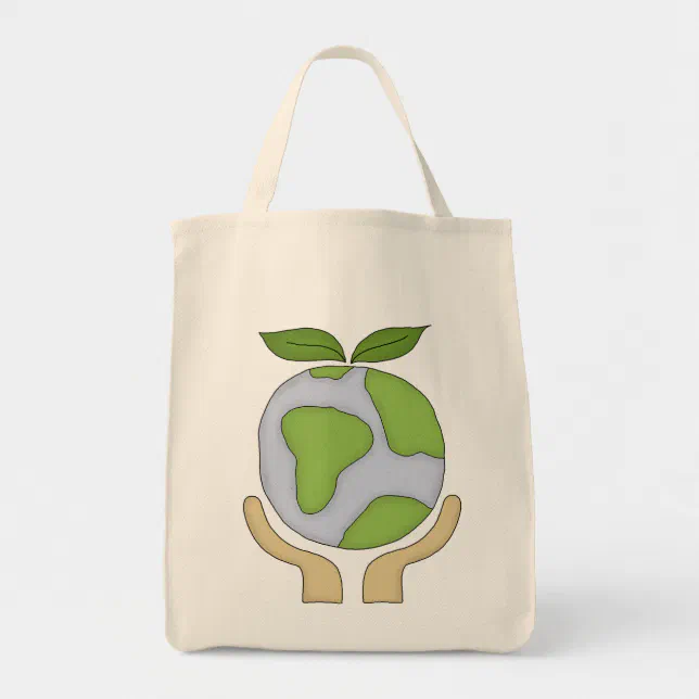 Organic Shopping Tote-Go Green Environment Tote Bag | Zazzle