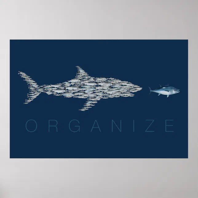 Organize Fish Poster | Zazzle