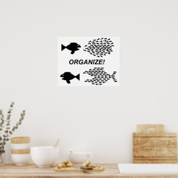 Organize poster | Zazzle