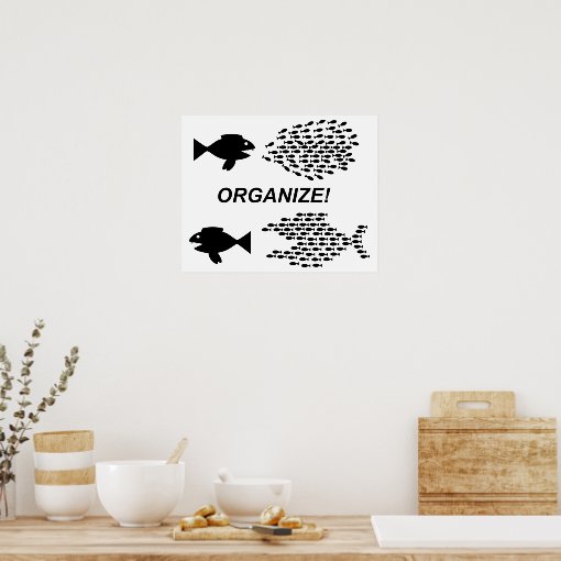Organize poster | Zazzle
